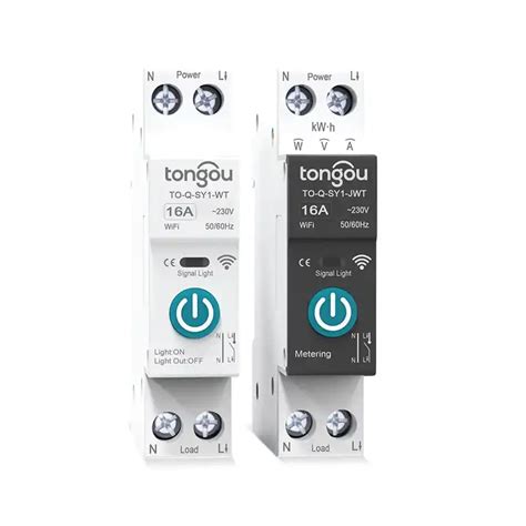 Tongou Api Tuya Wifi With Metering 1p 63a Din Rail For Smart Home