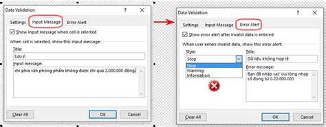 √ Data Validation Thuộc Tính Hay Thiết Lập Cố định Giá Trị Trong ô