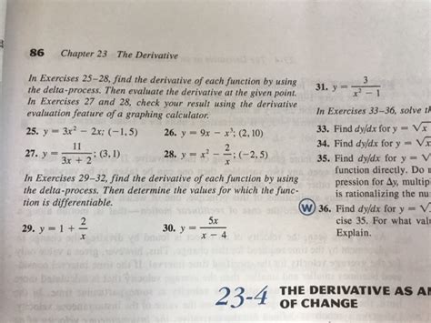Solved Chapter The Derivative In Exercises Find Chegg
