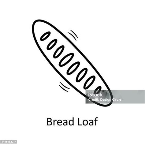 빵 덩어리 벡터 개요 아이콘 디자인 그림입니다 흰색 배경에 빵집 기호 Eps 10 파일 0명에 대한 스톡 벡터 아트 및 기타 이미지 0명 건강한 식생활 곡초류