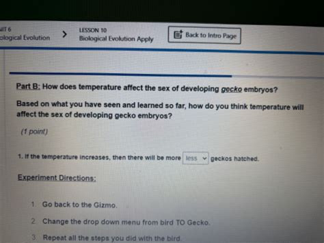 Part B How Does Temperature Affect The Sex Studyx