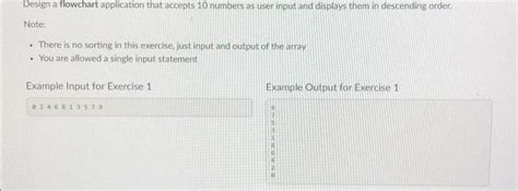 Solved Design A Flowchart Application That Accepts 10