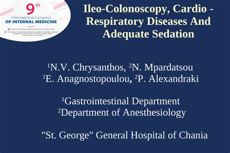 Pdf Ileo Colonoscopy Cardio Respiratory Diseases And Adequate Sedation