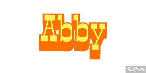 Abby Name Animated  Logo Designs