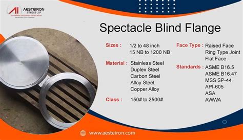Spectacle Blind Flange Manufacturer In India Asme B1648 Spectacle