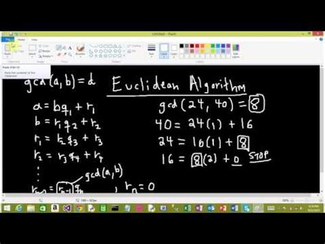 Modular Arithmetic, Division Algorithm, and Euclidean Algorithm - YouTube
