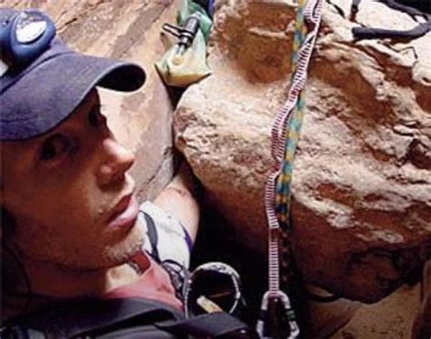In 2003 Aron Ralston Took This Photo After Falling Into A Canyon And