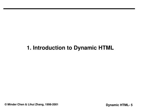 Ppt Dynamic Html Powerpoint Presentation Free Download Id480497