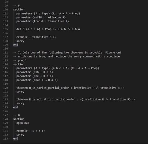 Solved Write The Code For The Following Proofs Using Lean
