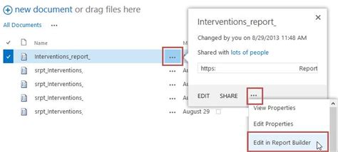 Reporting Services Using Report Servers Report Builder To Edit Ssrs