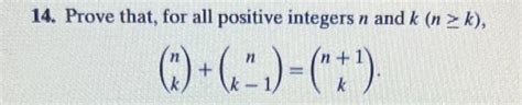 Solved Answer The Question Prove That For All Positi