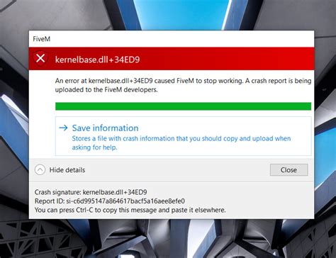 FiveM Client Crashes Upon Startup RAGE Error ERR MEM EMBEDDEDALLOC