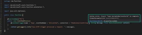 How To Use An Event Hub Trigger In A Java Azure Function Stack Overflow