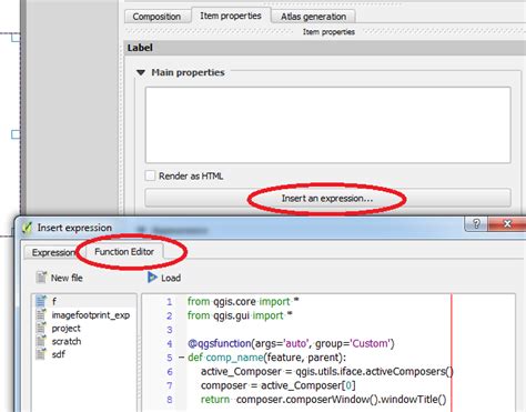 composer title variable in qgis geographic information systems stack