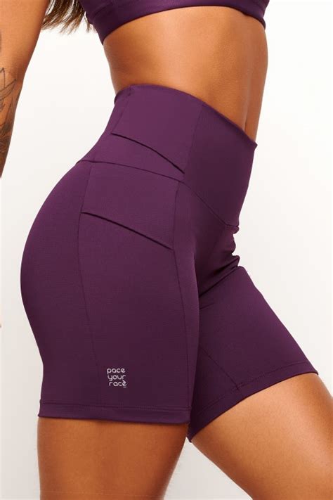 Bermuda Tech Run Uva Com Bolso Pace Your Race