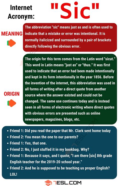 Sic Meaning And Usage Explore The Definition Of Sic