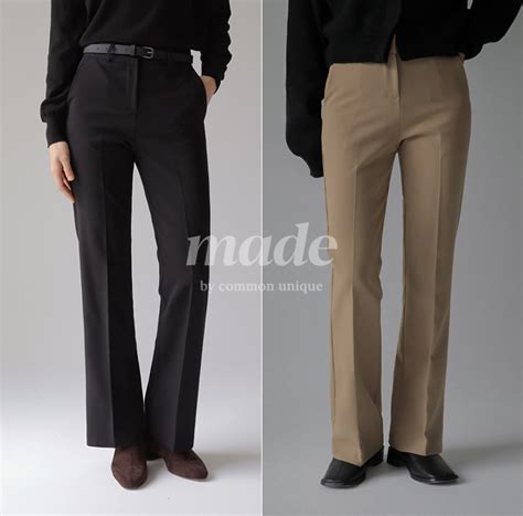 커먼유니크 1만장돌파기장옵션 웨어러블 세미 부츠 컷 슬랙스