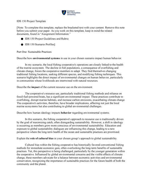 Ids 150 Project Template Paulsen Ids 150 Project Template [note To