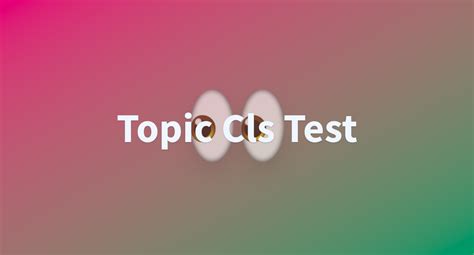 Topic Cls Test A Hugging Face Space By Moknml