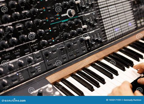 Modern Analog Synthesizer Stock Image Image Of Musical 103317159