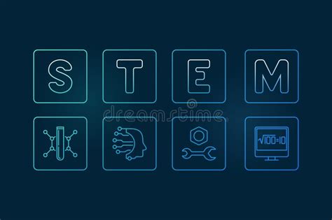 Stem Education Dark Background Banner Stock Illustrations 137 Stem Education Dark Background