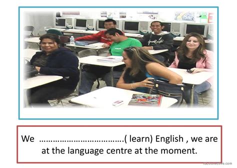 Present Continuous Grammar Guide Français Fle Powerpoints