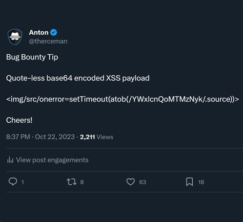 Anton Therceman On Linkedin Bug Bounty Tip Quote Less Base64 Encoded