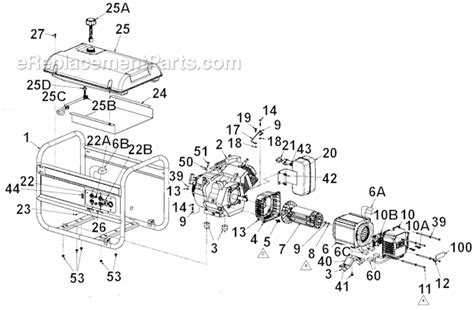 Coleman Powermate 6250 Generator Wiring Diagram