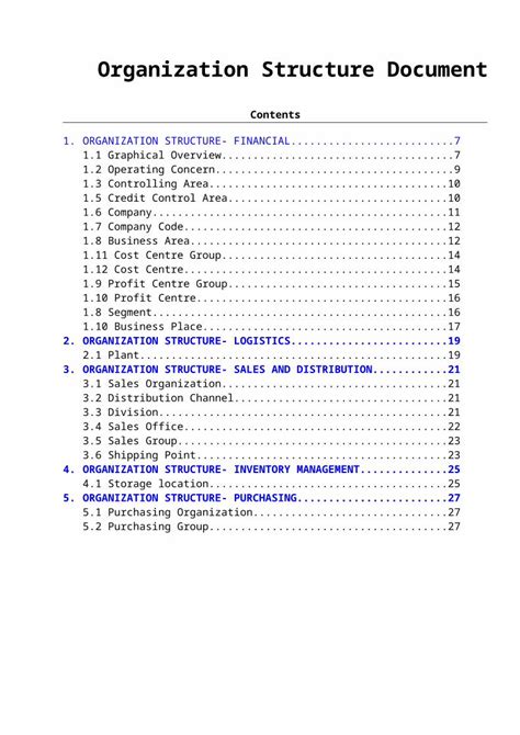 DOC Sap Organization Structure DOKUMEN TIPS