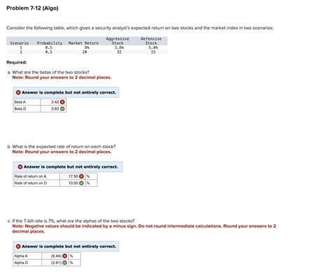 Solved Problem 7 12 Algo Consider The Following Table