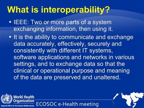 Standardization And Interoperability Ppt Computing Technology
