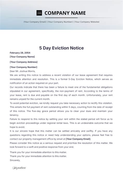 30 Day Notice Template Br