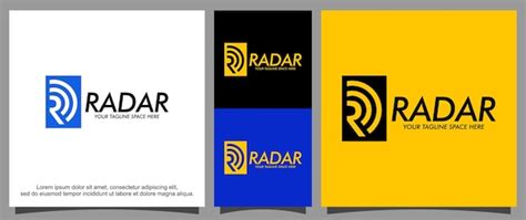 Premium Vector Radar And Radio Signals Logo Template