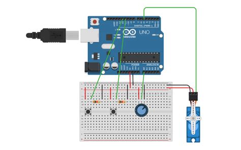 Circuit Design Micro Servo Tinkercad