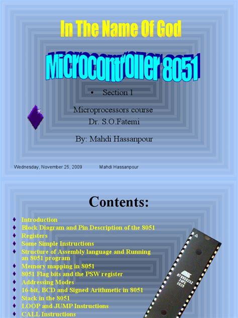 microcontroller 8051 1 pdf microcontroller microprocessor