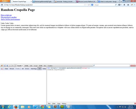 Javascript Firebug Console Not Showing Consolelog Stack Overflow