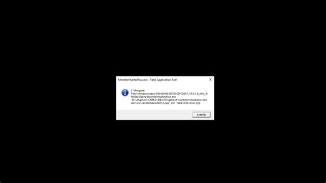 Unexpected Crash Rmonsterhunter