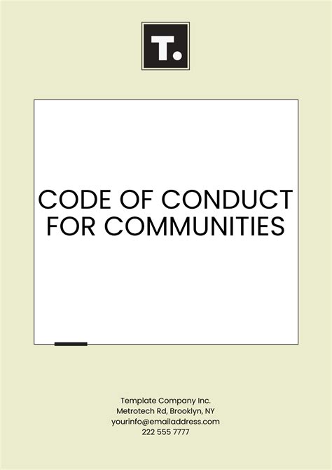 Free Code Of Conduct Templates To Edit Online