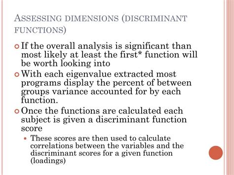 PPT Discriminant Function Analysis PowerPoint Presentation Free Download ID