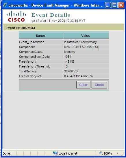 Solved Lms31 Memory Insufficient Error Message From 12404 Router