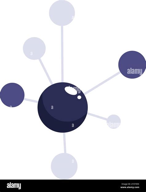 Molecular Structure With Central Atom Connecting Other Atoms Representing Chemical Bonds And