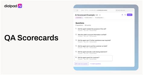 Real Time Qa Scorecards Powered By Dialpad Ai Dialpad