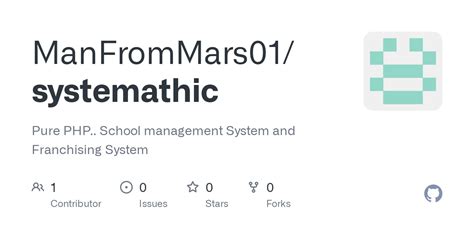 Github Manfrommars01systemathic Pure Php School Management System And Franchising System