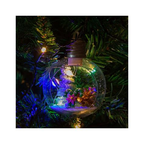 Светеща коледна топка за елха модел 4 10x8x6см топ цена Dshome Bg