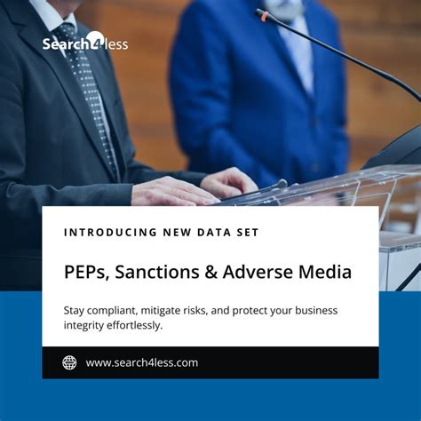 Search4less On Linkedin Aml Compliance Peps Sanctions Adversemedia Regulatorycompliance