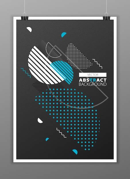 Premium Vector Abstract Geometric Composition Forms Modern Background