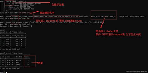 mysql 创建触发器 触发器使用、创建、修改及删除 数据库在表中创建触发器 csdn博客