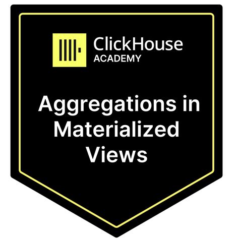 aggregations in clickhouse materialized views credly