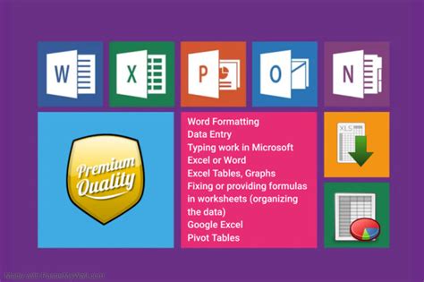 do word formatting data entry typing work in msword excel by