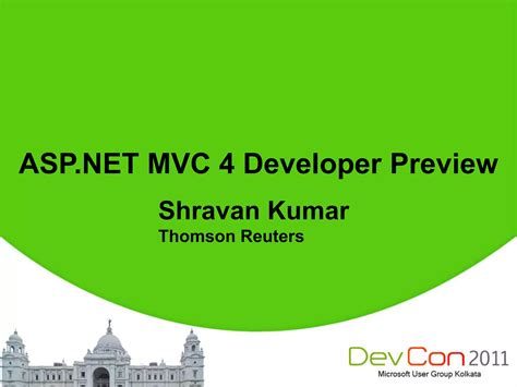 Mvc 4 Developer Preview Ppt